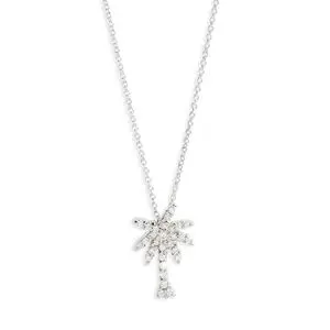 Roberto Coin Tiny Treasures Diamond Palm Tree Necklace - Wg