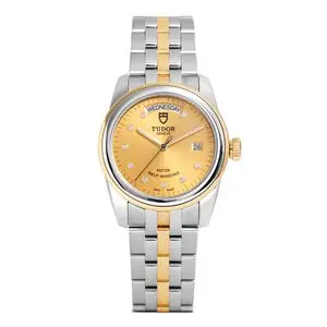 TUDOR Glamour Date+day 39mm Watch - 18k Stainless Steel