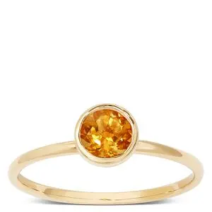 Benbridge 14k Yellow Gold Citrine Ring - Orange