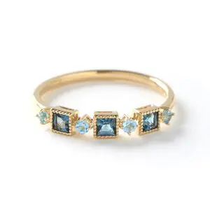 Benbridge Topaz And 14k Yellow Gold Ring - Blue