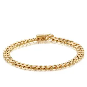 TOSCANO Cuban Curb Chain Bracelet 14k Yellow Gold 8.5 - Yg