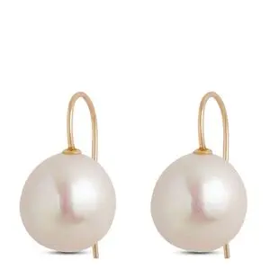 Benbridge 14k Yellow Gold Baroque Cultured Pearl Drop Earrings - White