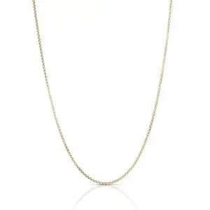 TOSCANO 14k Yellow Gold Half Round Box Chain 24 - Yg