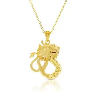 Benbridge 14k Yellow Gold Dragon Pendant Necklace - Yg