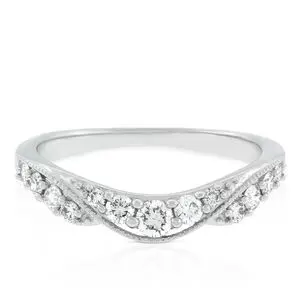 Benbridge Diamond Contour Band - Wg