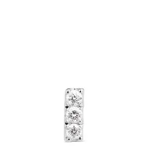 Benbridge Diamond Bar Single Stud Earring - Wg