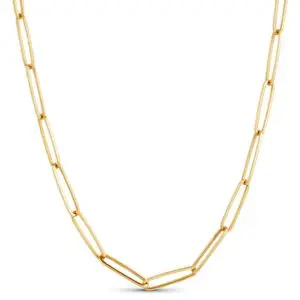 Benbridge 14k Paperclip Chain Necklace - Yg