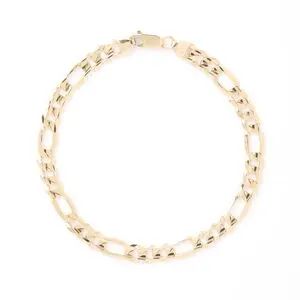 TOSCANO 14k Yellow Gold Figaro Chain Bracelet - Yg