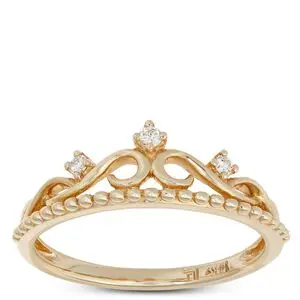 Benbridge Diamond Crown 14k Ring - Yg