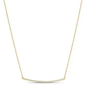Diamond Bar Pendant Necklaces