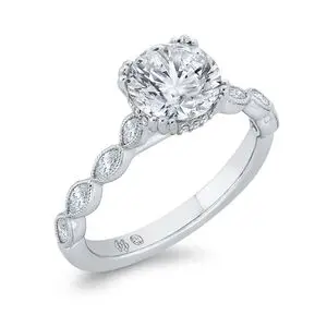 BELLA PONTE 14k Diamond Engagement Ring Setting - Wg
