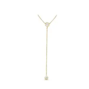 Roberto Coin Diamond Y Necklace 002102aychx0 - Yg