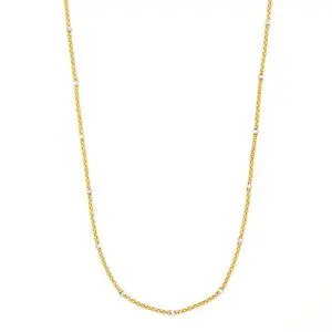 TOSCANO 14k Gold Popcorn Chain Necklace - Tt