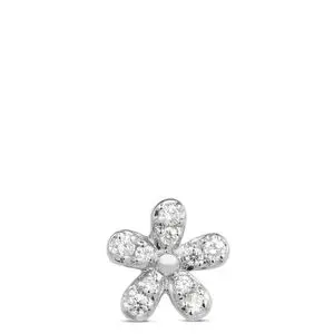 Benbridge Diamond Flower Single Stud Earring - Wg