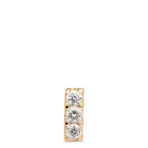 Benbridge Diamond Bar Single Stud Earring - Yg