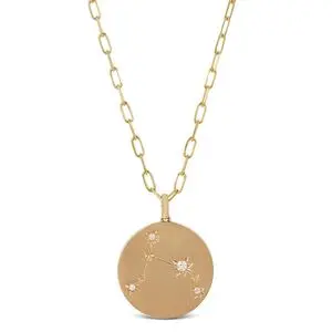 IKUMA Ikuma Canadian Diamond Aries Zodiac 14K Yellow Gold Necklace