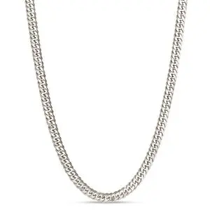 TOSCANO 24-inch 14k White Gold Box Chain Necklace - Wg