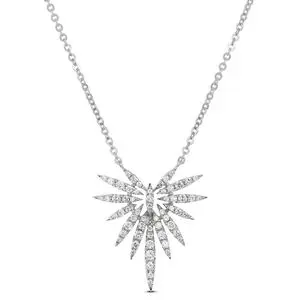 Benbridge Starburst Diamond Pendant - Wg