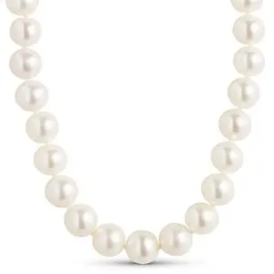 Benbridge 22 Inch Cultured Pearl Necklace With Sterling Silver Clasp - White