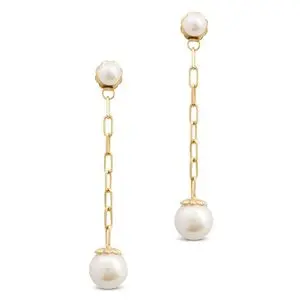 Benbridge Cultured Freshwater Pearl Drop Earrings - White