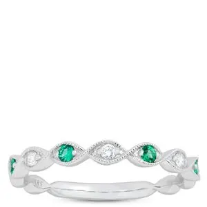 Benbridge Emerald And Diamond Ring - Green