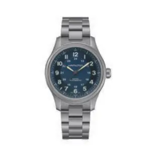 Hamilton Khaki Field Auto Blue Dial Watch, 42mm - Titanium