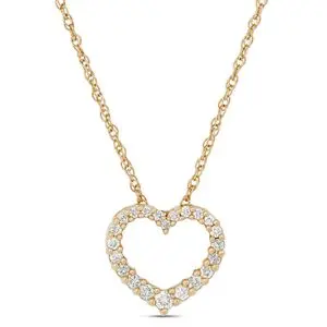 Benbridge 14k Yellow Gold Diamond Heart Pendant Necklace - Yg