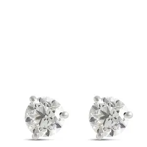 Benbridge Diamond Stud Earrings In 14k White Gold - Wg