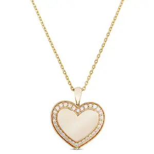 Benbridge Heart-shaped Diamond Pendant In 14k Yellow Gold - Yg
