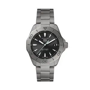 Tag Heuer Aquaracer Professional 200 Solargraph Watch Case Black Dial, 40mm, |wbp1180.bf0000 - Titanium