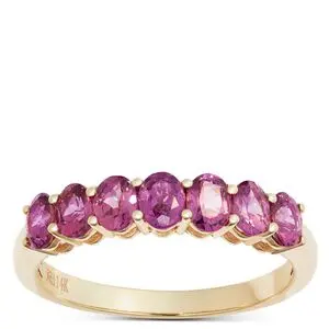 Benbridge 7 Oval Garnet Ring In 14k Yellow Gold - Purple