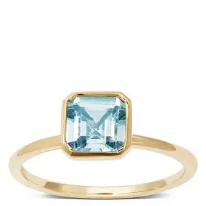 Benbridge 14k Yellow Gold Aquamarine Ring - Blue