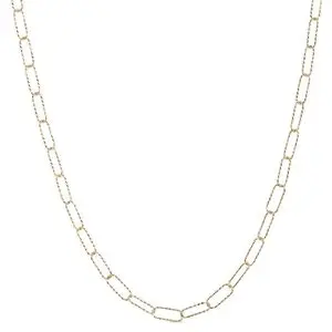 TOSCANO 24-inch Diamond Cut 14K Yellow Gold Neck Chain