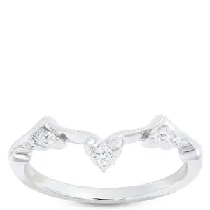 Benbridge Contoured Diamond Band Ring - Wg