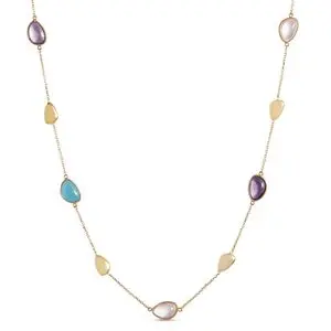 TOSCANO 18-inch Gemstone Necklace - Multicolored