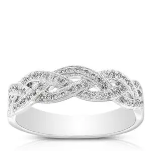 Benbridge Braid Diamond Ring - Wg