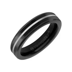 TRITON Carbide Ring With Ceramic Inlay - Multi-tone