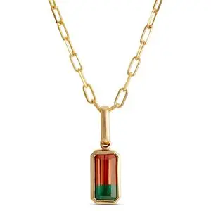 Benbridge Bi-color Tourmaline Pendant Necklace - Multicolored