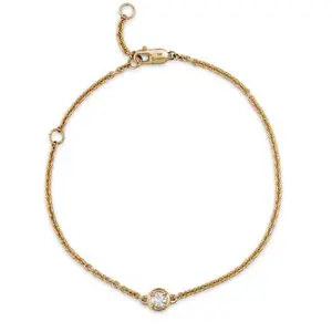 Benbridge Bezel Set Round Diamond Bracelet - Yg