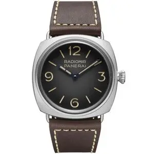 Panerai Radiomir Tre Giorni Black Dial Watch, 45mm - Stainless Steel