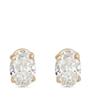 Benbridge Oval Diamond Stud Earrings - G-h