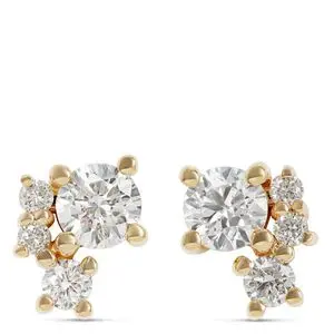 IKUMA Cluster Diamond Earrings - Yg