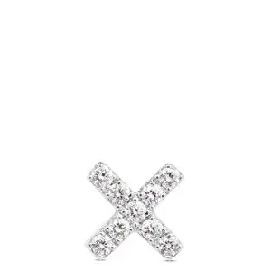 Benbridge Diamond "x" Single Stud Earring, 14k White Gold - Wg