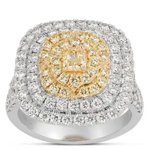 Benbridge 14k Gold Two Tone Diamond Ring - Tt