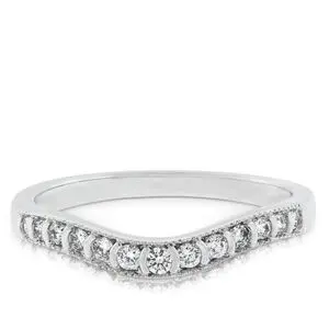 Benbridge Diamond Contour Wedding Band - Wg
