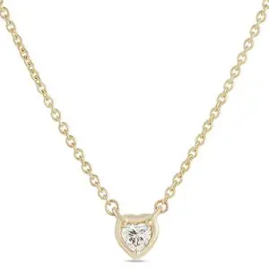 Benbridge Heart Shaped Diamond Pendant Necklace - H-j