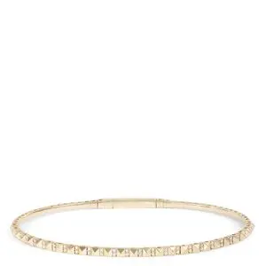 Benbridge Flexy Pyramid Bangle, 14k And Diamond - Yellow Gold