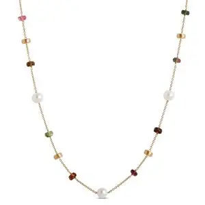 TOSCANO 24-inch Gemstone Bead Necklace - Yg
