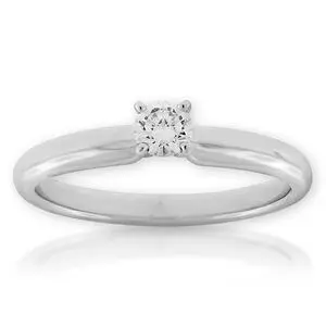 IKUMA Canadian Diamond Solitaire Ring - Wht