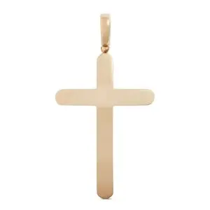 TOSCANO 14k Yellow Gold Cross Pendant Charm - Yg
